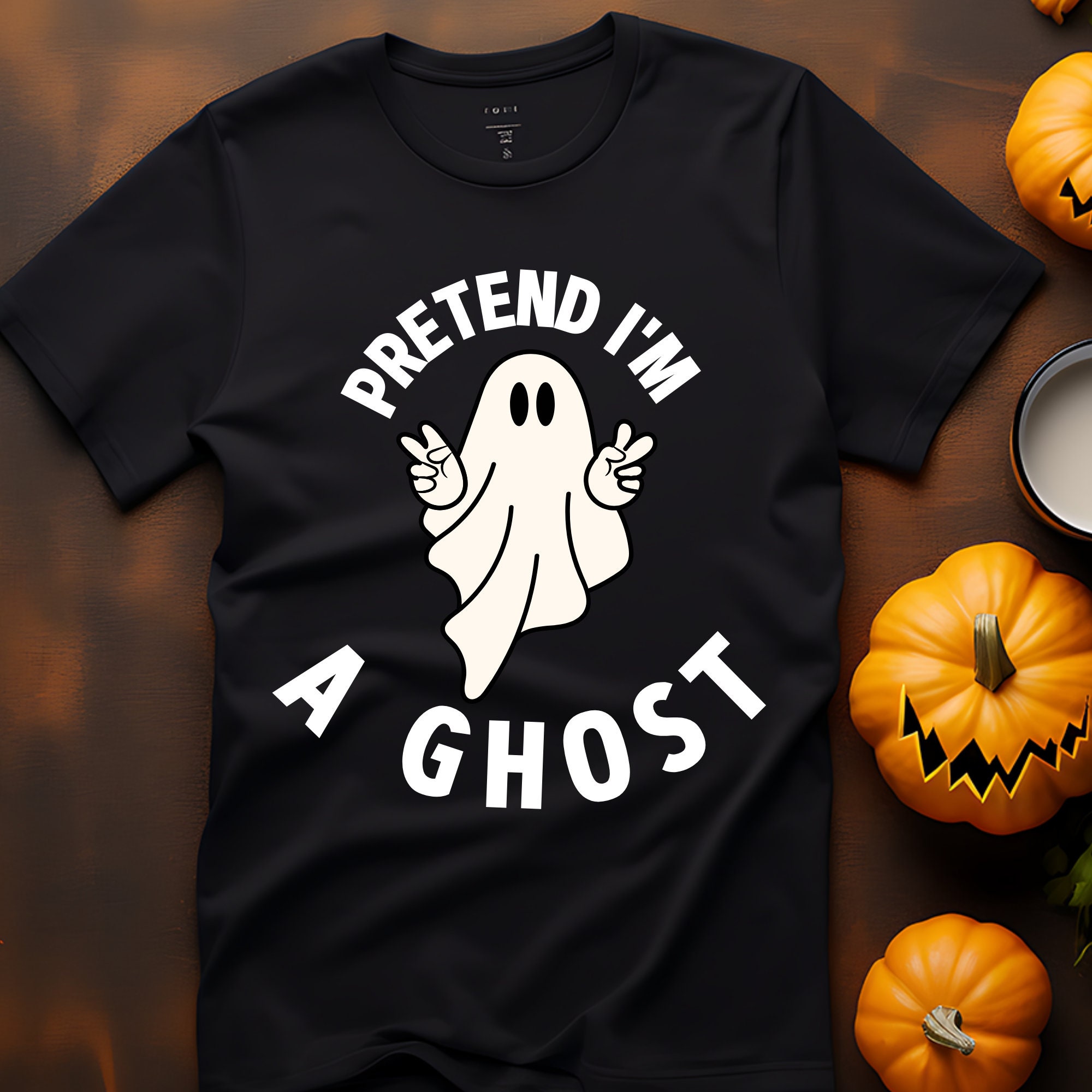 Pretend I'm a Ghost Svg Png Filefunny Halloween Svg Png - Etsy