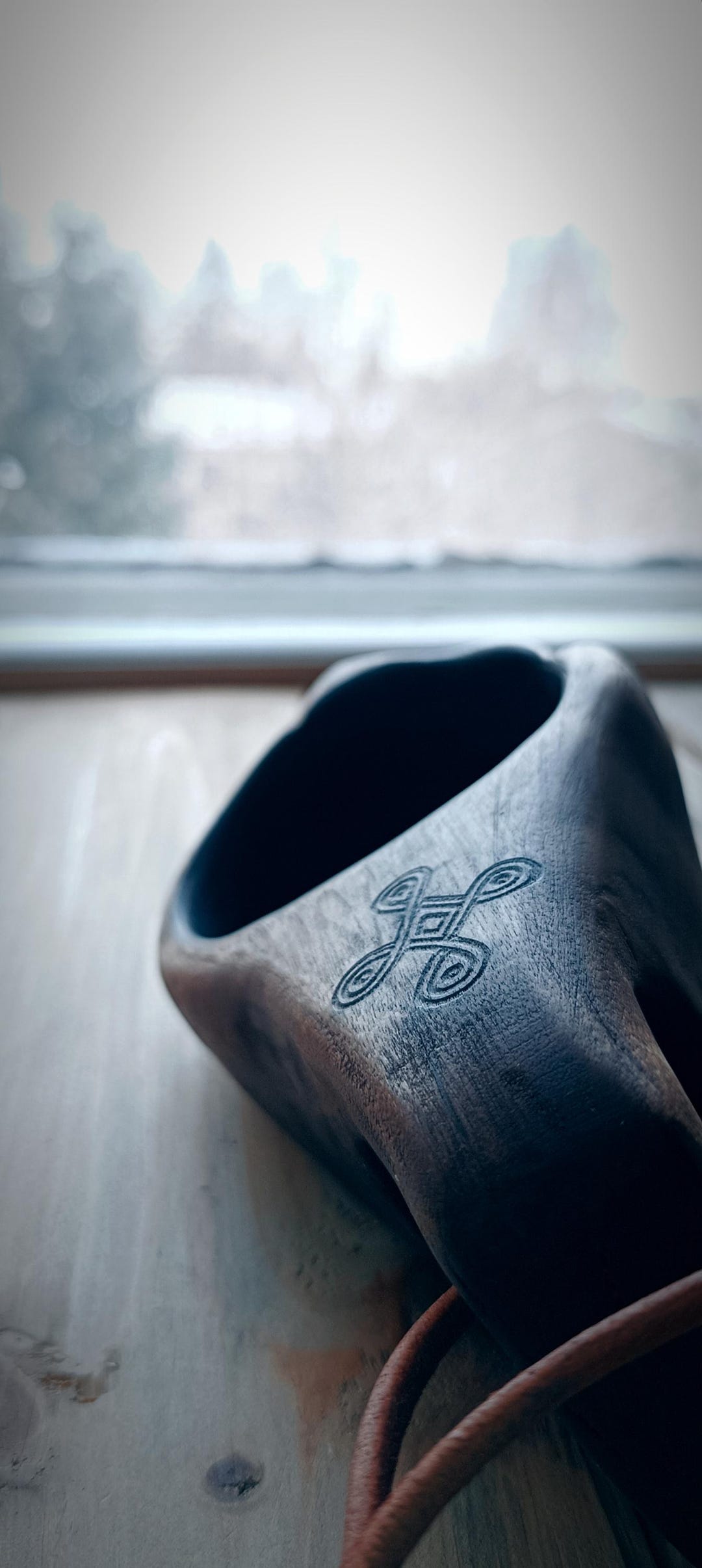 Handcarved Birch Wood Kuksa Cup 70ml – Nordic Style Wooden Mug for ...