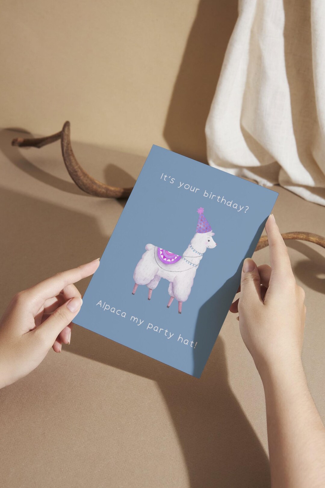 Funny Alpaca Birthday Card Digital Download – “it’s Your Birthday ...