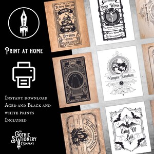 Eye Potion Apothecary Label Digital Art Gothic Poster gross Halloween ...