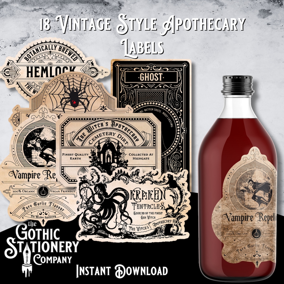 Halloween Party Potion Bottle Labels - Printable Halloween Labels for ...