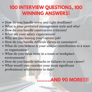 100 Job Interview Guide Questions and Answers | Expert Tips and ...