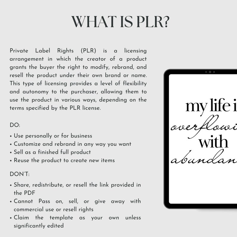 PLR Manifestation Planner | Digital Planner | Law of Attraction | Editable Canva Template ...