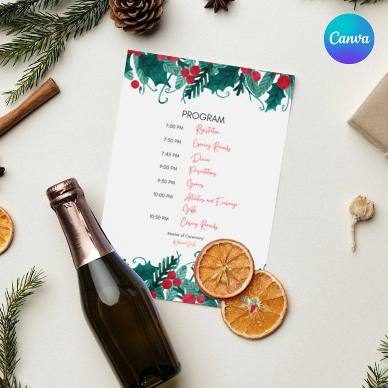 Office Simple Christmas Party Invitation Template Christmas Party ...