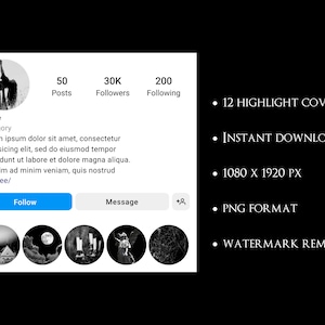 Gothic Imagery Instagram Highlight Covers, Goth Instagram Highlight ...