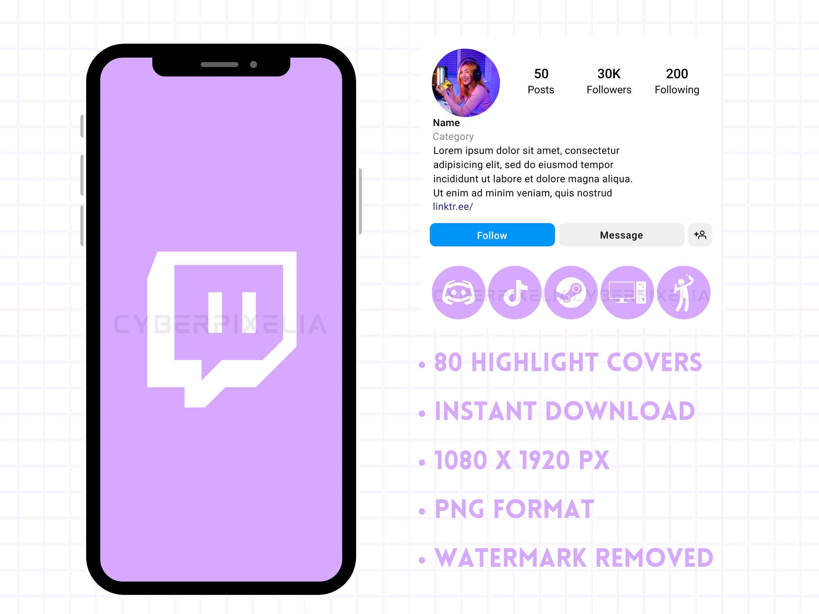 Streamer Instagram Highlight Covers, Gamer Instagram Highlight Covers ...