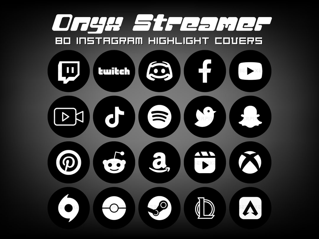 Streamer Instagram Highlight Covers Gamer Instagram Highlight - Etsy