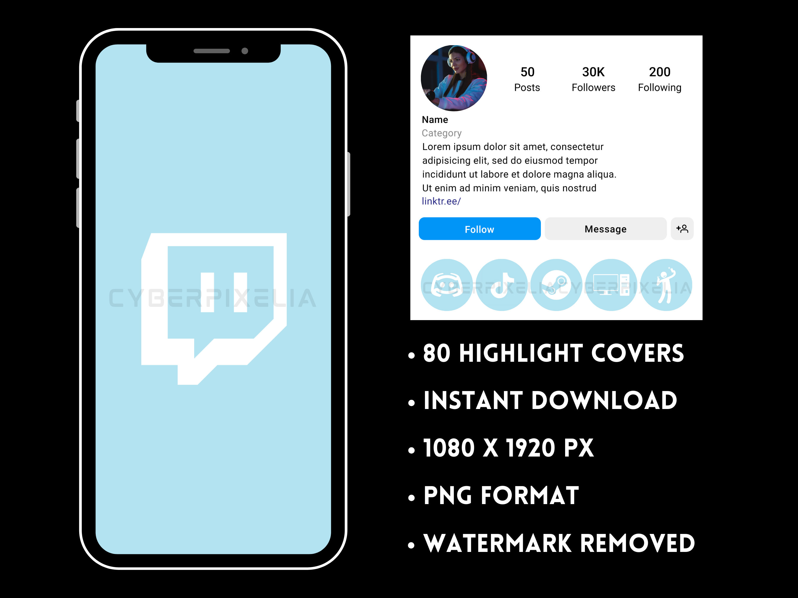 Streamer Instagram Highlight Covers Gamer Instagram Highlight - Etsy