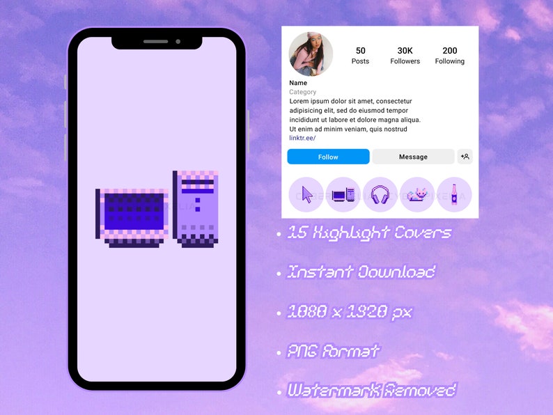 Gamer Instagram Highlight Covers, IG Story, Twitch Streamer, Gaming ...