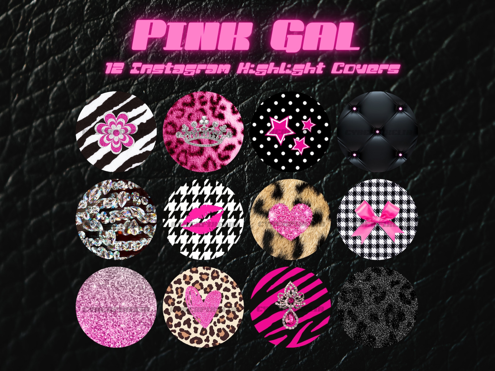 Pink Instagram Highlight Covers, IG Story, Y2K Style, Gyaru, Gal Style ...