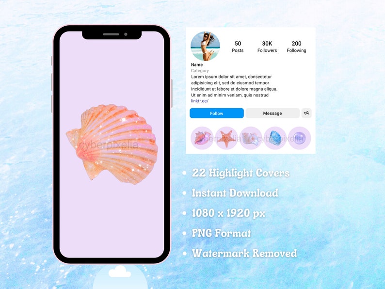 Coconut Girl Instagram Highlight Covers, IG Story, Beach Style, Instagram Branding - Etsy