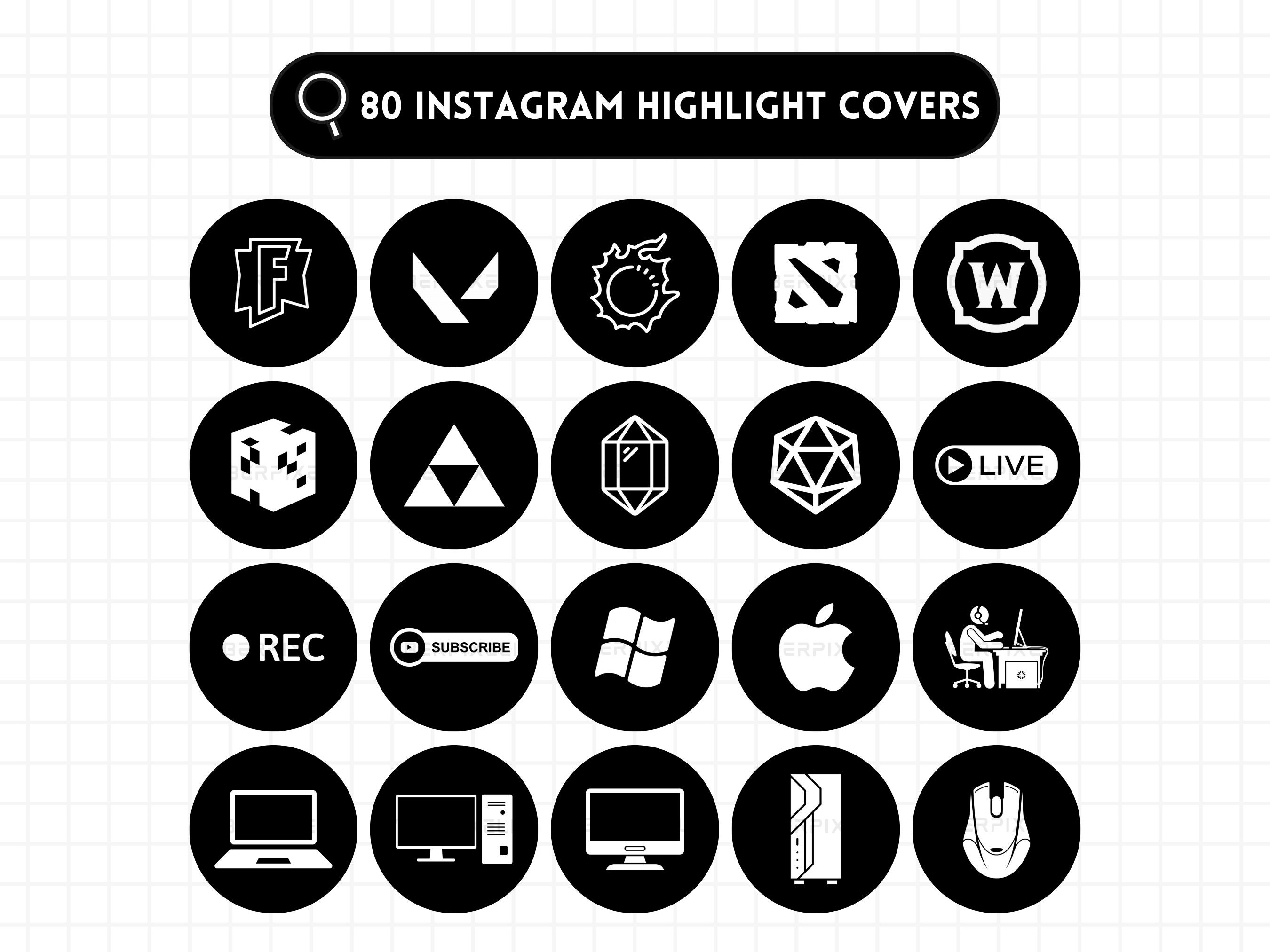 Streamer Instagram Highlight Covers, Gamer Instagram Highlight Covers ...