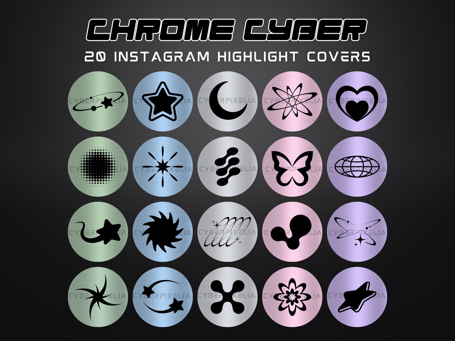 Y2K Instagram Highlight Covers, IG Story, Rave Style, Insta Highlights ...