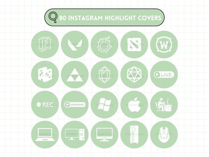 Streamer Instagram Highlight Covers, Gamer Instagram Highlight Covers ...
