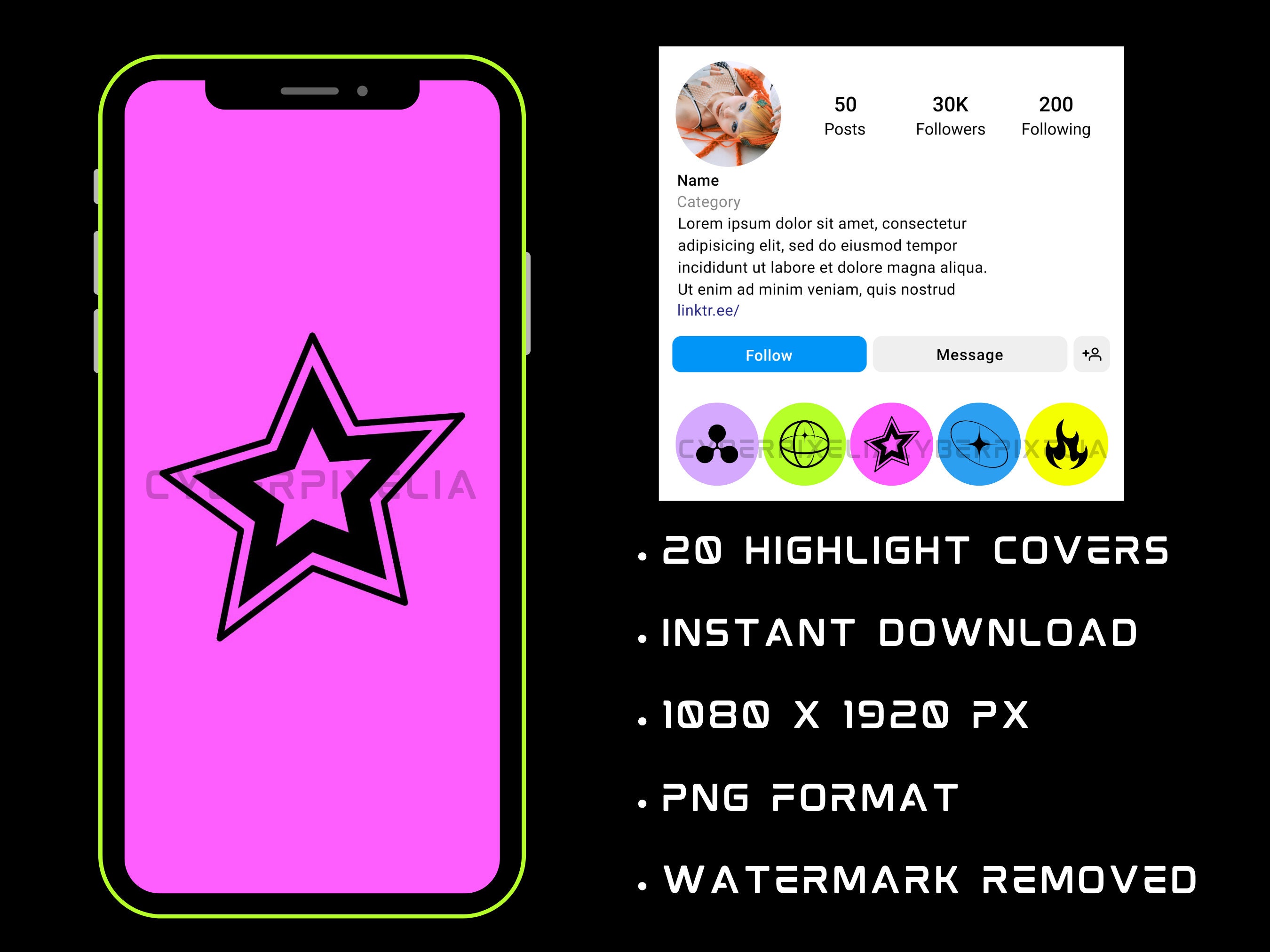 Y2K Instagram Highlight Covers, IG Story, Rave Style, Insta Highlights ...