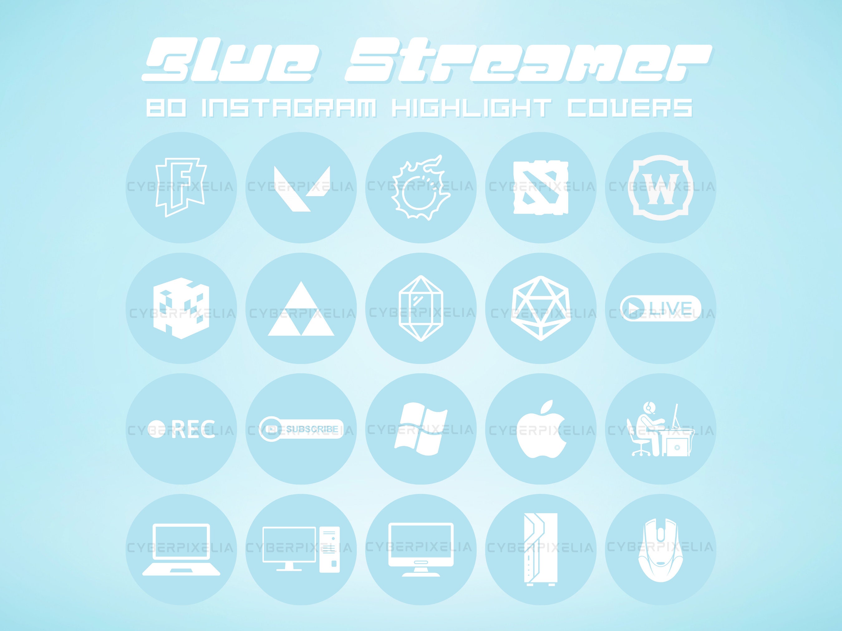 Streamer Instagram Highlight Covers Gamer Instagram Highlight - Etsy