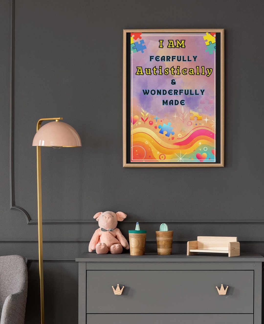 Psalms 139:14, Autism Artwork, Fearfully and Wonderfully Made Art Print ...