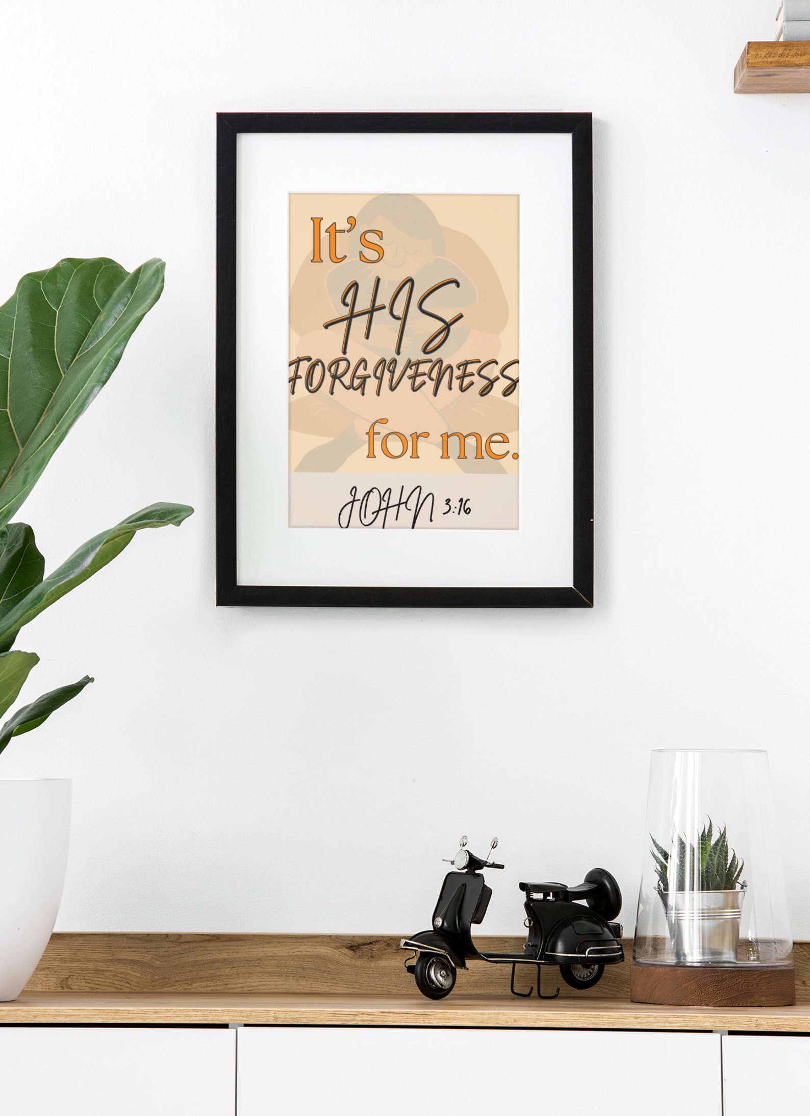 John 3 16 Art Print, for God so Love the World Digital Art, I Am ...