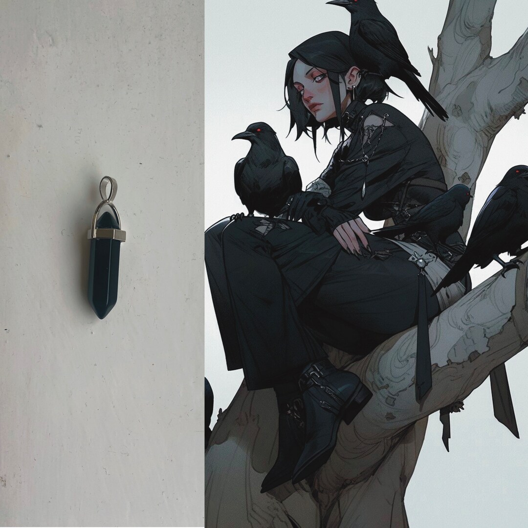 Raven Shapeshifter Spirit Bond Spirit Companion Spirit Vessel Necklace ...