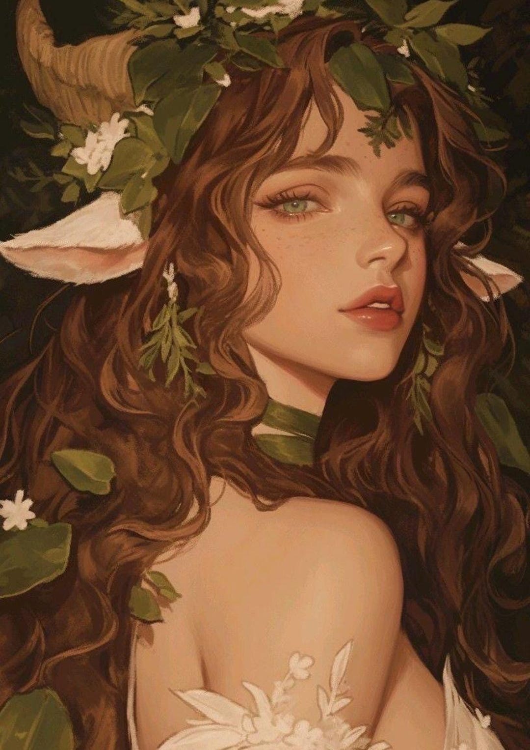 Female Forest Satyr Spirit Companion | Keeper of Wild Laughter & Rooted ...