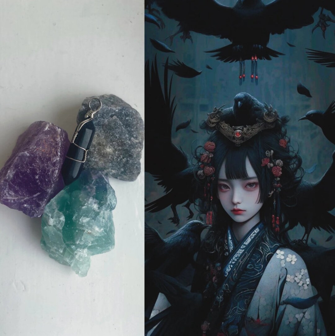 Raven Consort Spirit Bond | Spirit Companion | Spirit Vessel Necklace ...