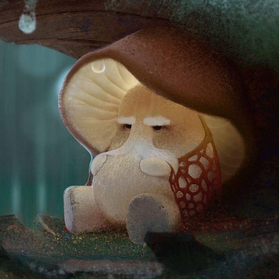 Fungal Sage Sprite | Quiet Forest Guardian | Distance Bind - Etsy