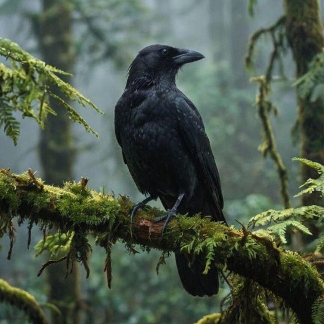 Male Raven Archetype | Midnight Wisdom, Omen Lore & Watchful ...