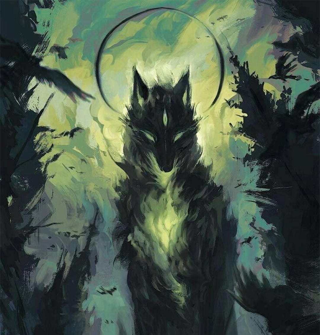 RARE Temporal Wolf | Guardian of Time’s Sacred Flow | Living Entity ...