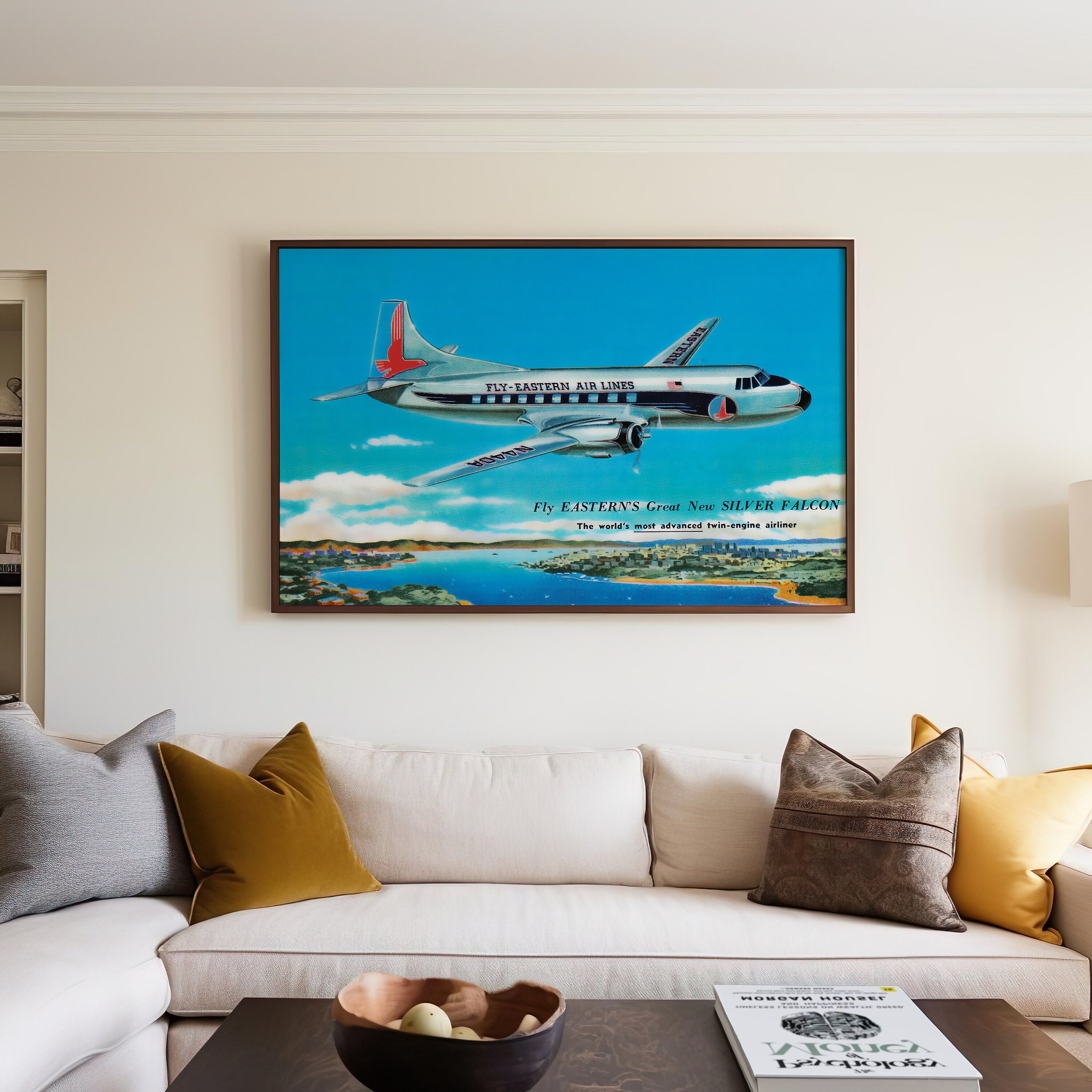 Eastern Airlines 'silver Falcon' Vintage Travel Print, Digital Download ...