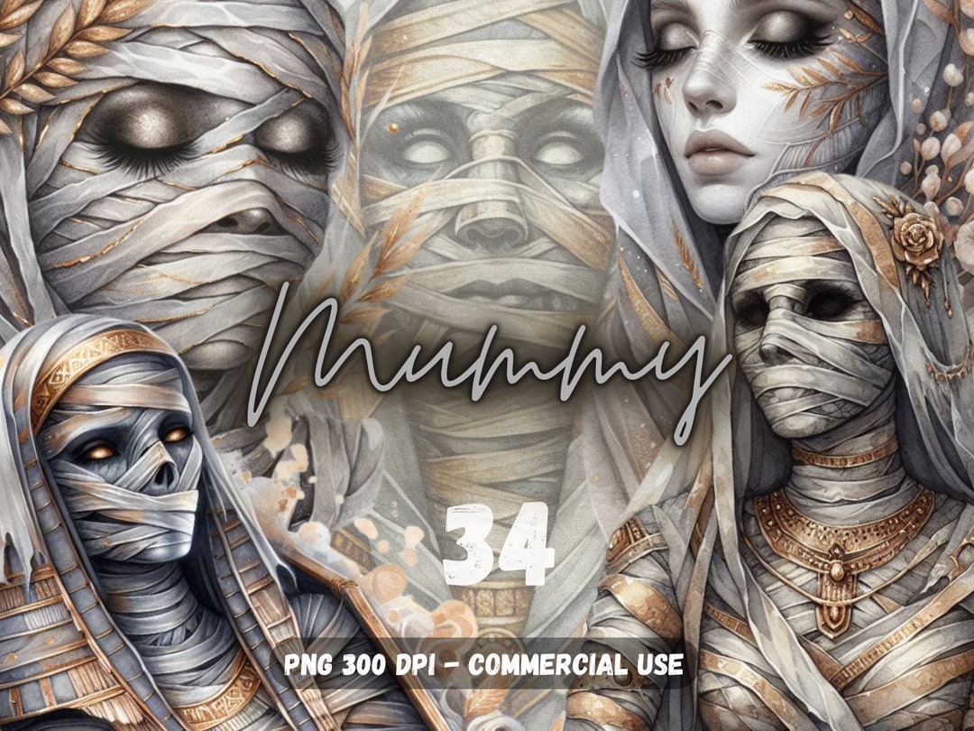 Mummy SVG Poster Mummy Art PNG Digital Mummy Clipart Bundle Mummy Image ...
