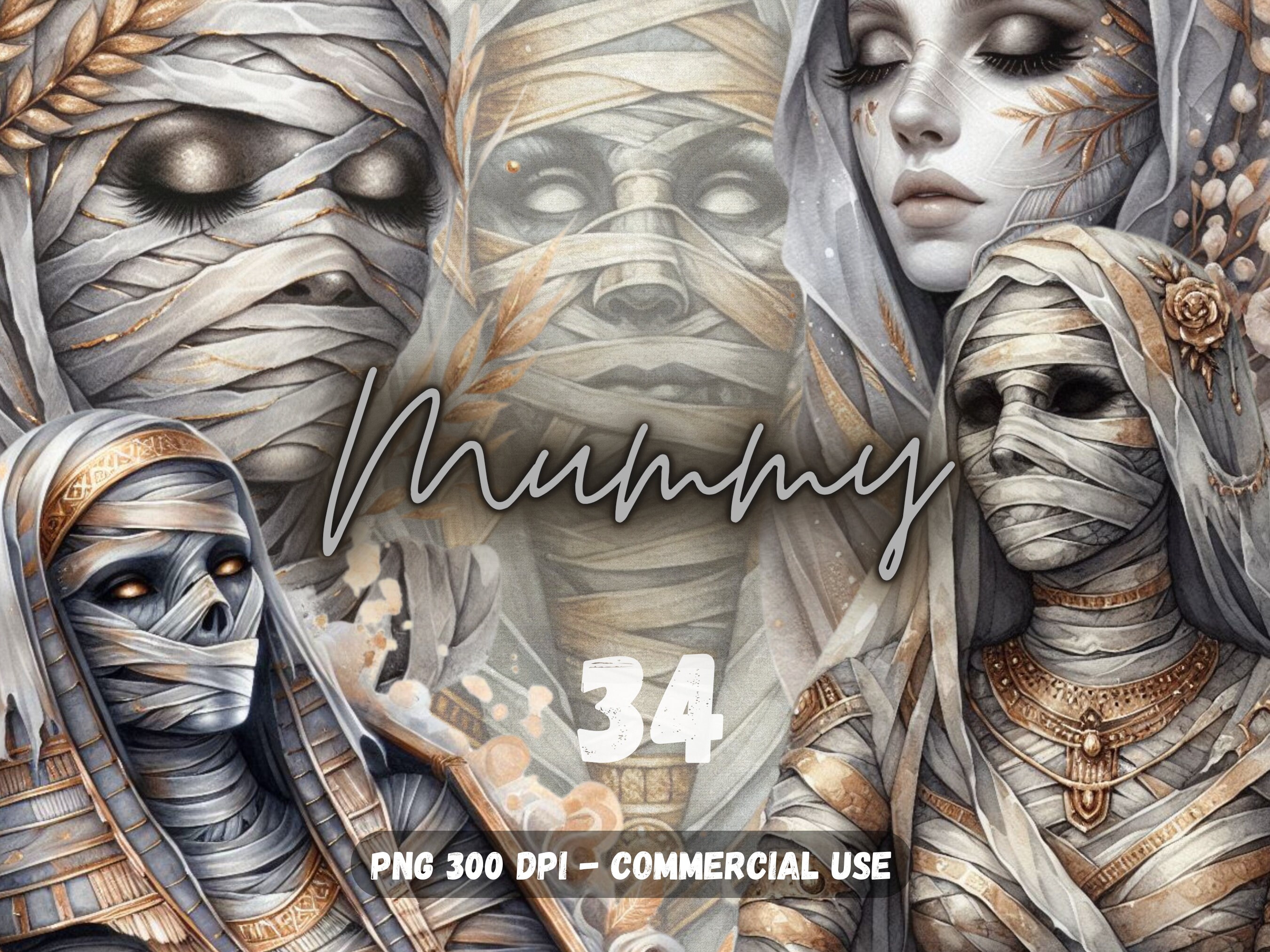 Mummy SVG Poster Mummy Art PNG Digital Mummy Clipart Bundle Mummy Image ...