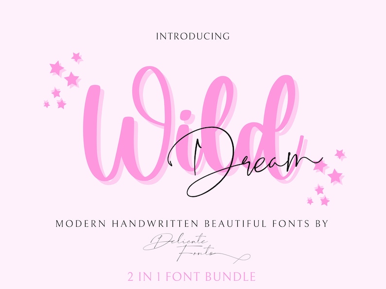 Script Font Bundle: Modern Cursive Fonts for Cricut & Procreate - Etsy