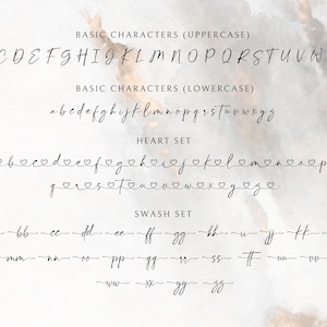 With Love Script Font: Heart & Swash Calligraphy (TTF, OTF) - Etsy