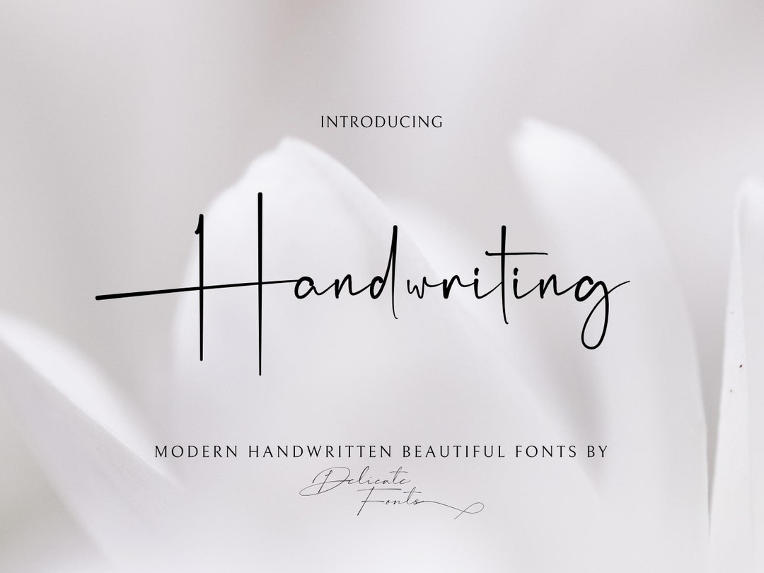 Handwritten Script Font: Calligraphy Font for Cricut (TTF, OTF ...
