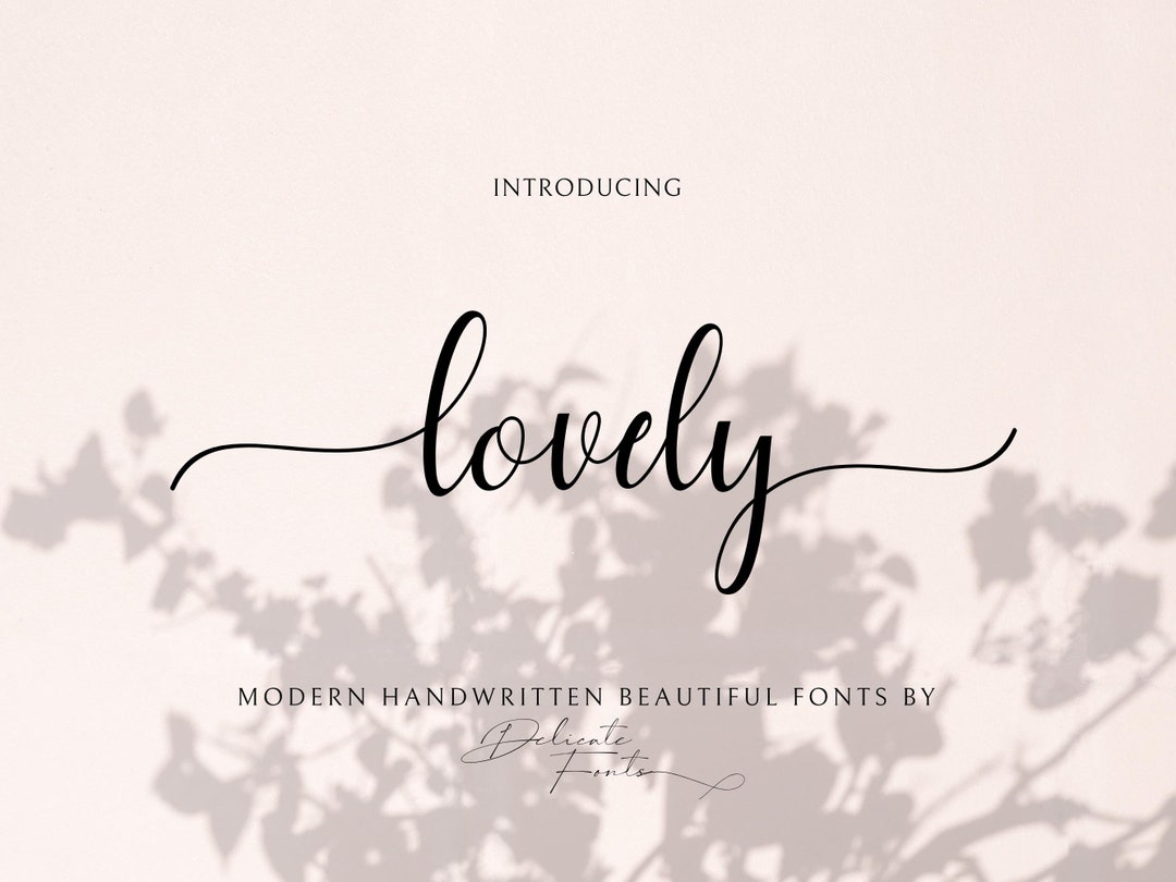 Cursive Fonts, Embroidery Fonts, Cricut Font, Calligraphy Font, Digital ...