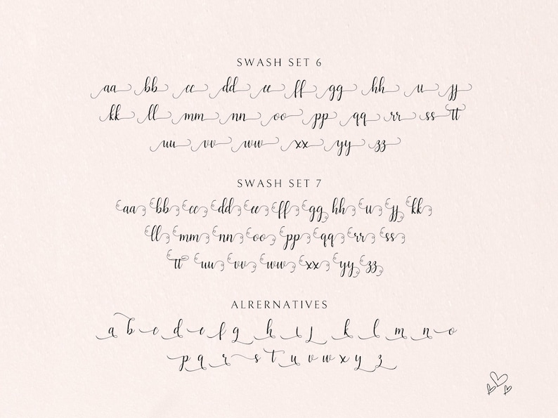 Cursive Fonts Embroidery Fonts Cricut Font Calligraphy - Etsy