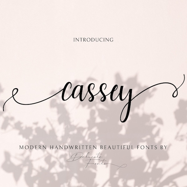 Brush Script Embroidery Font - Etsy