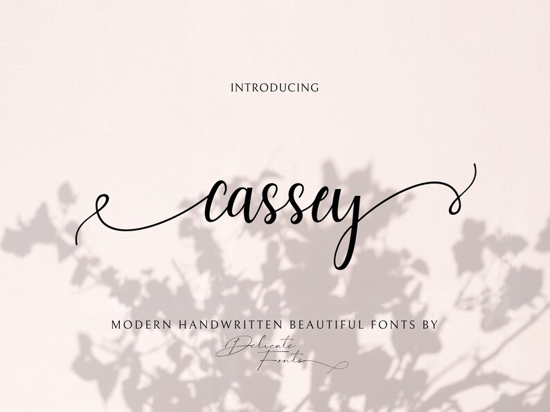 Cursive Fonts Embroidery Fonts Cricut Font Calligraphy - Etsy