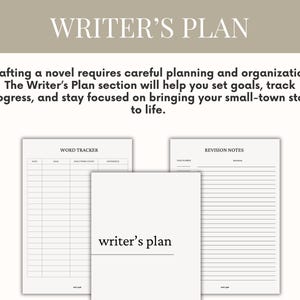 Cozy Small Town Novel Planner: Writing Worksheets, Book Planning ...