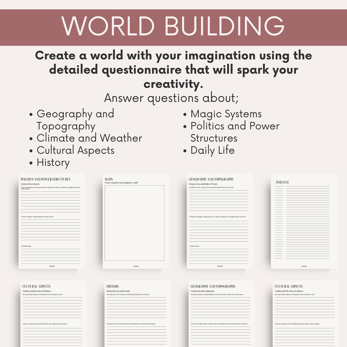 Ultimate Novel Planner Book Writing Planner, Plot Your Novel Outline ...