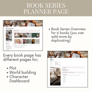 Book Series Notion Template: Novel Writing Organize, Book Planner - Etsy