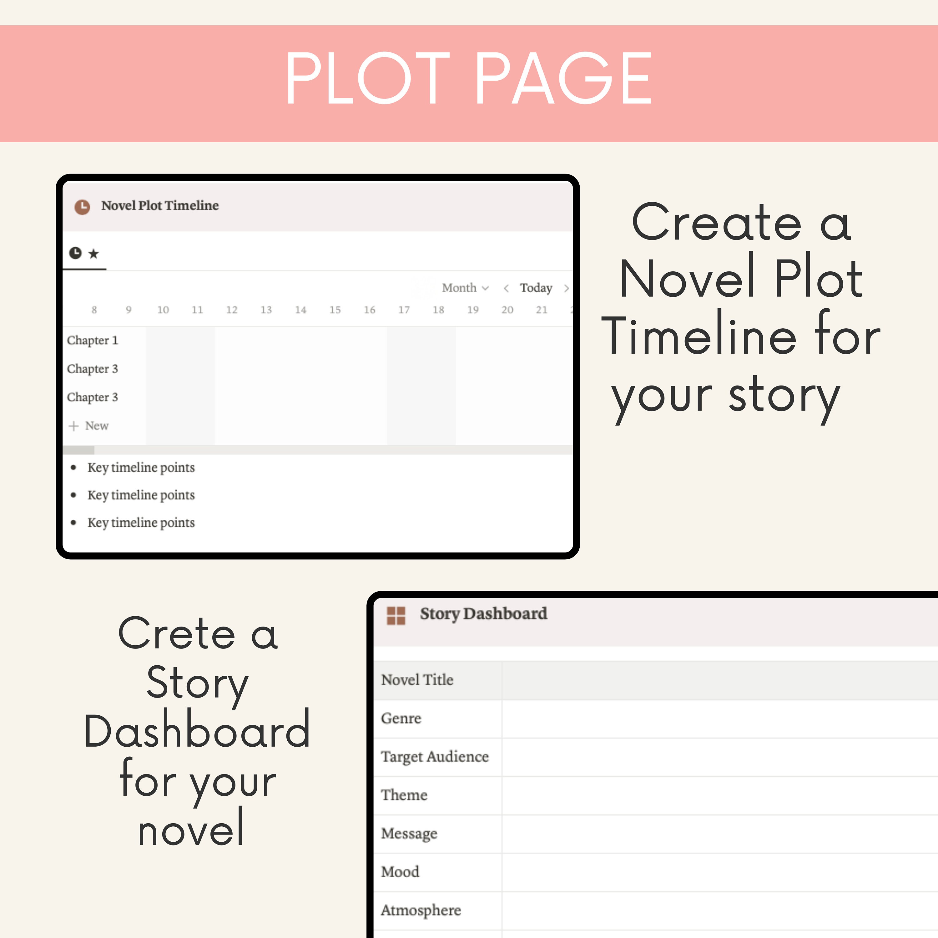 Notion Template for Writers, Writers Planner, Notion Planner, Digital ...