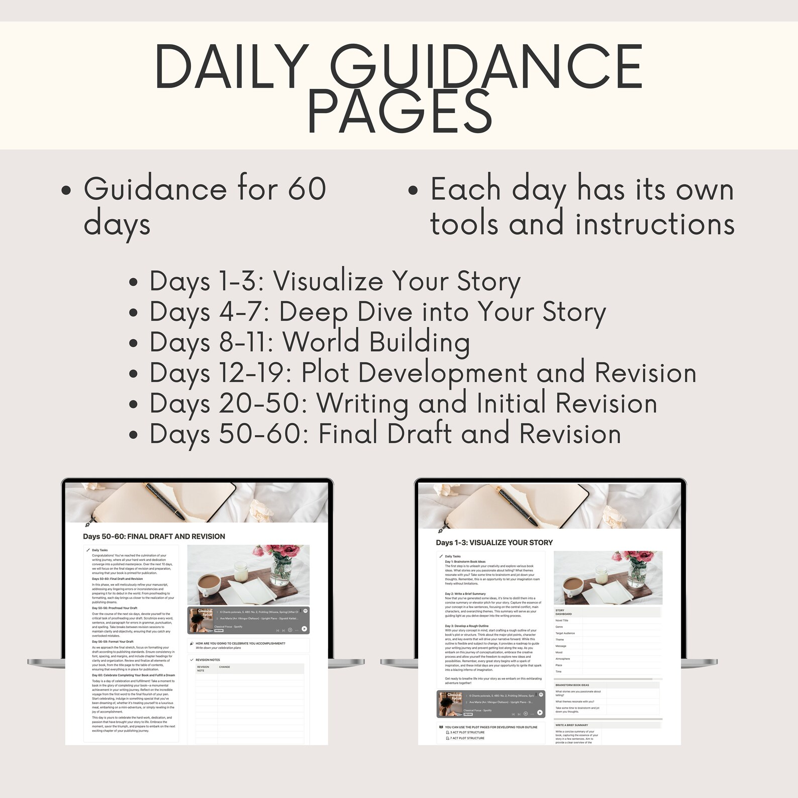 Novel Writing Notion Template, Guided Novel Planner, Book Writing ...