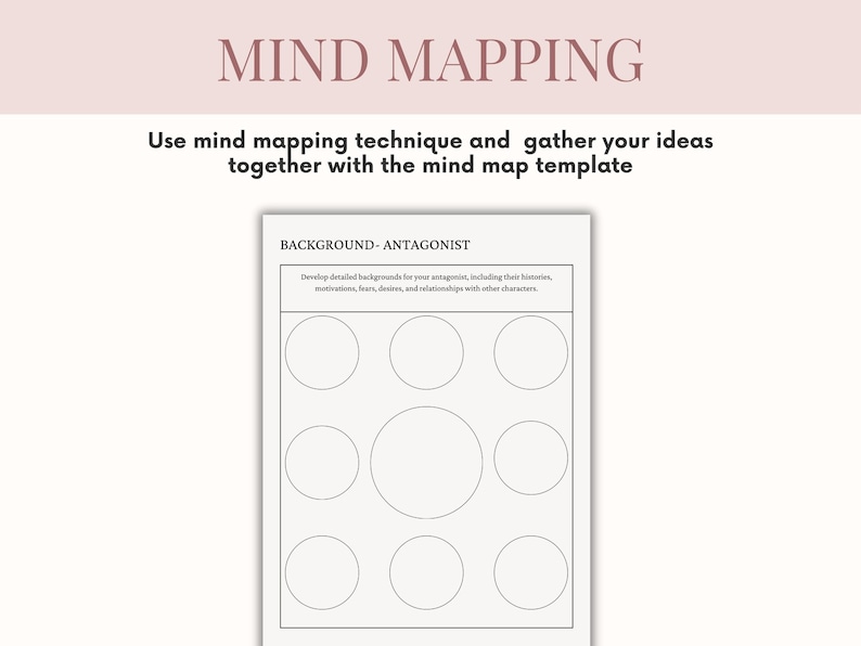 Writer Brainstorming Writing Template for Writer's Block, Creative ...