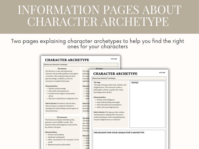Fillable Character Profile Chart: Novel Prep Workbook, Character ...