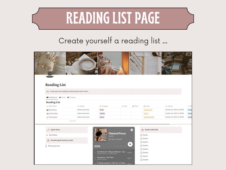 Notion Children Book Planner, Child Book Author Notion Planner ...