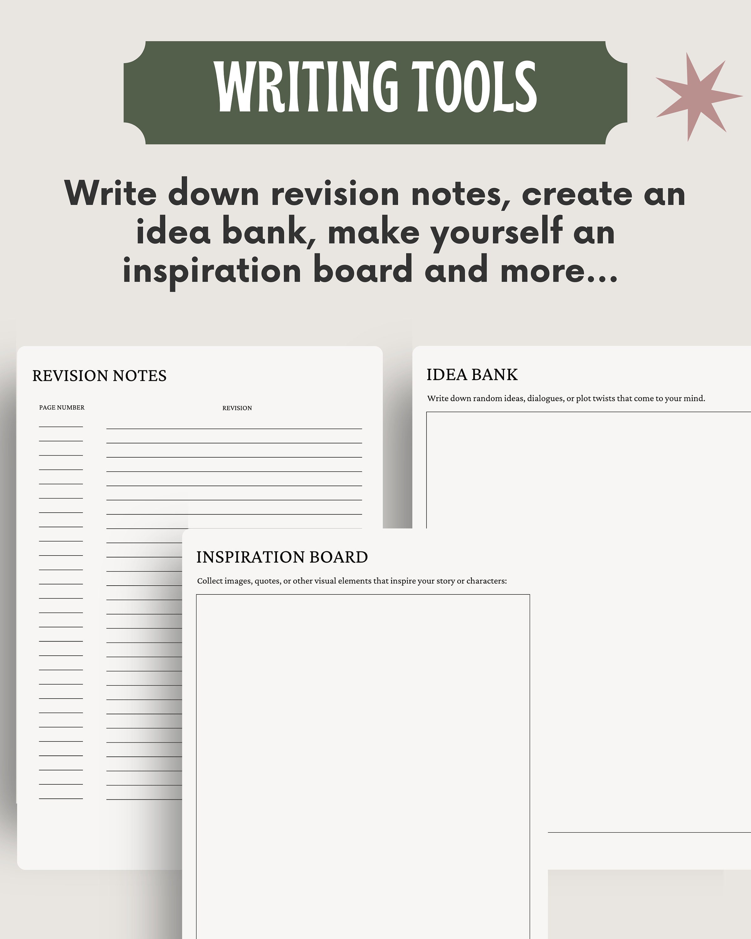 Fillable Mystery Novel Planner, Suspense Book Planner, Murder Mystery ...