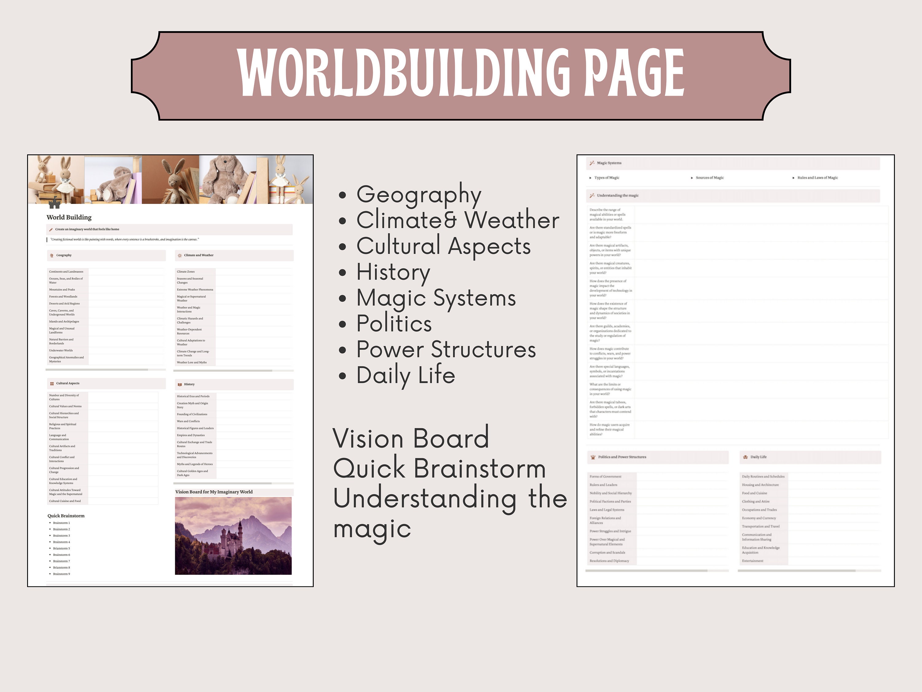 Notion Children Book Planner, Child Book Author Notion Planner ...