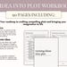 Book Writing Bundle: Novel Planner, Author Story Outline, Character ...