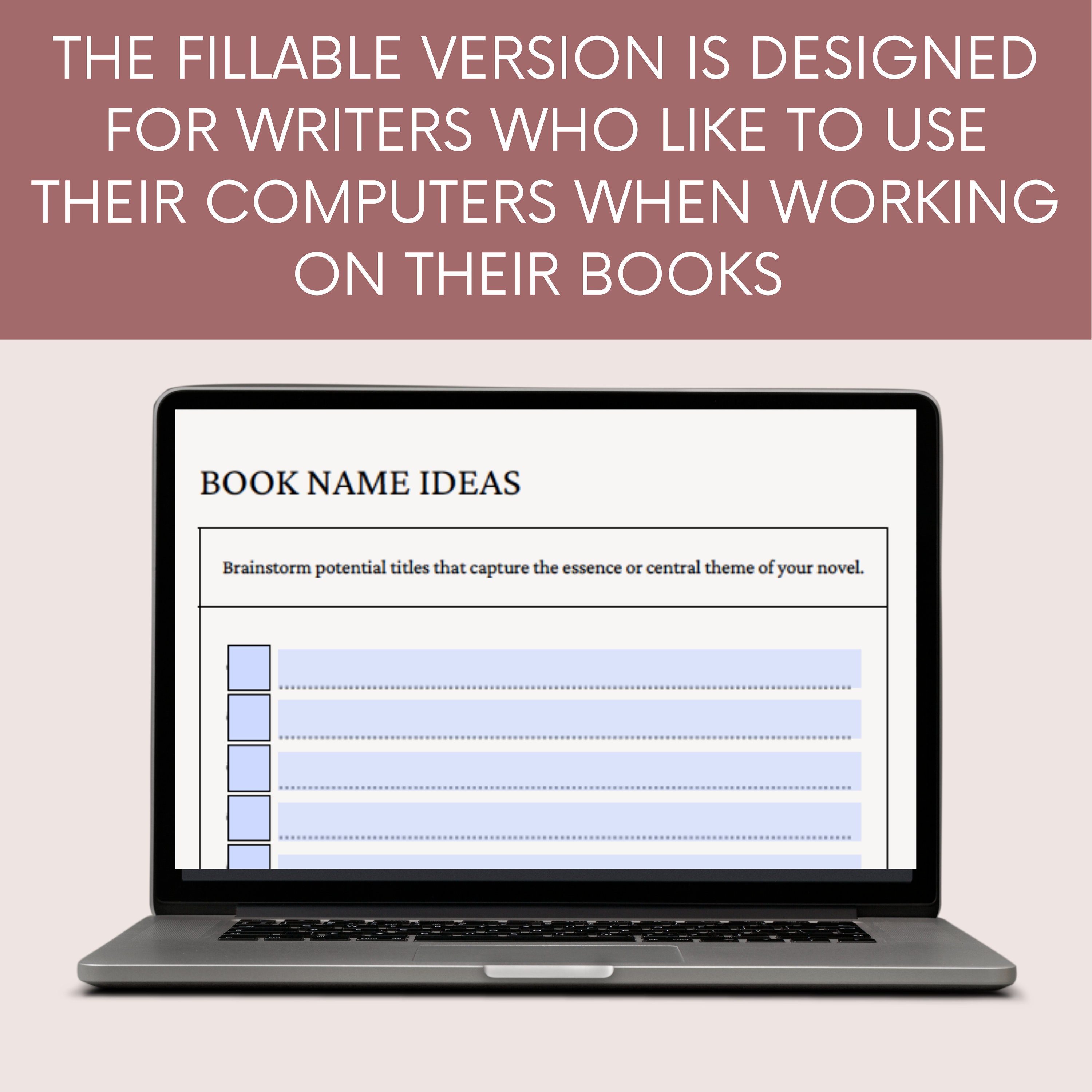 Fillable Brainstorming Writing Template Worksheets, Novel Outline, Plot ...